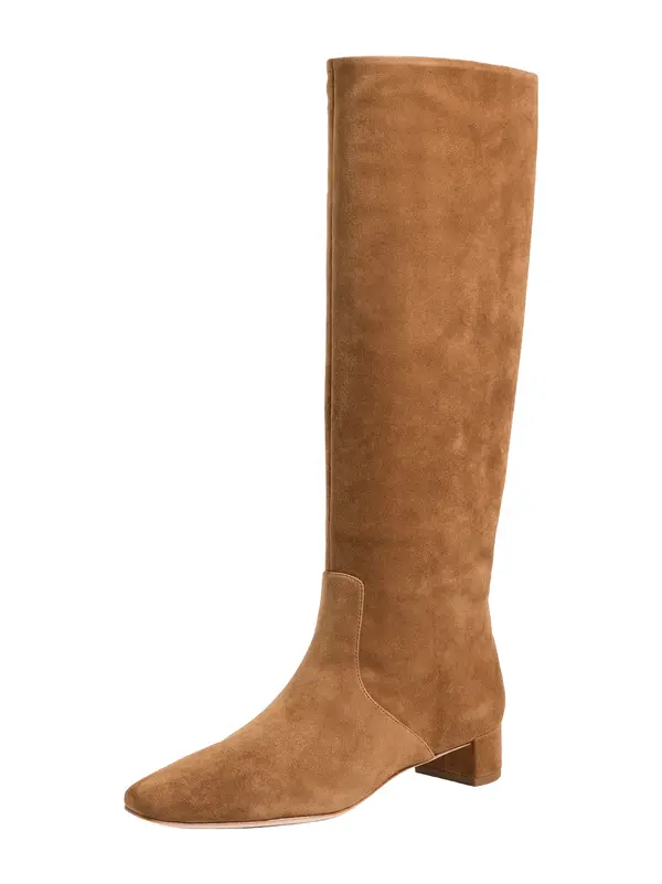 LOEFFLER RANDALL Indy Low Heel Tall Boots - Cacao