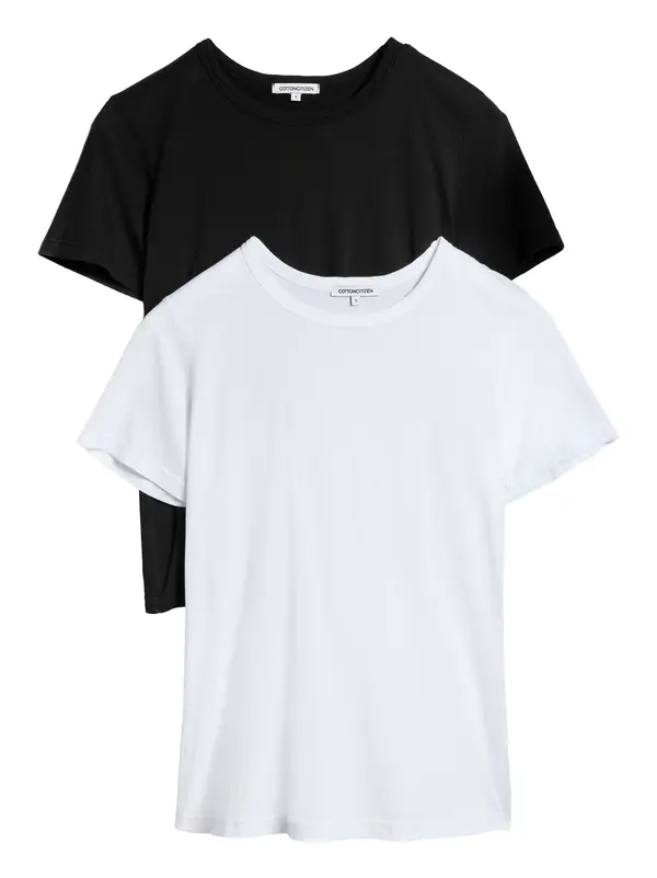 Cotton Citizen Standard Tee 2-pack - Black/white