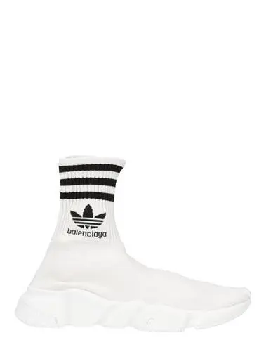 ADIDAS X BALENCIAGA Textile Fiber Sock Sneakers - White