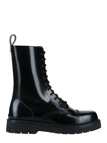 Valentino Garavani Lace-up Leather Boots - Black