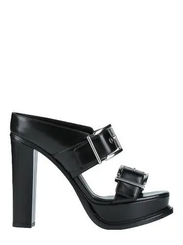 Alexander McQueen Sandals With Buckle Fastening - Black