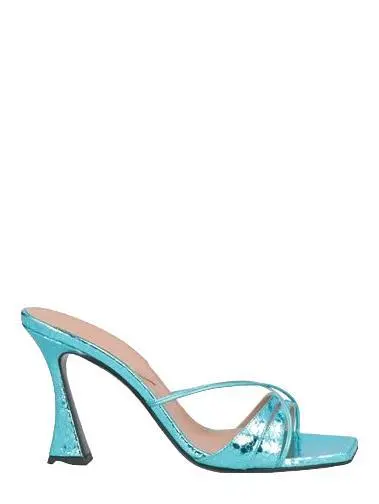 D'ACCORI Leather Sandals - Blue