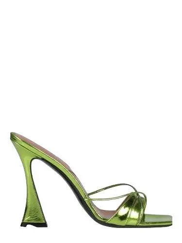 D'ACCORI Sandals Lime Leather - Green