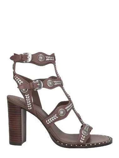 Ash Sandals In Soft Leather With Metal Detailing - Brown