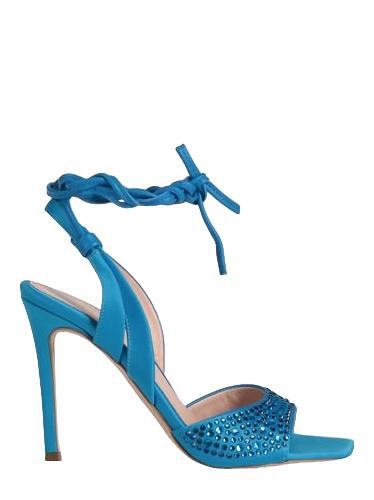 Liu Jo Textile Fiber Embellished Stiletto Sandals - Azure