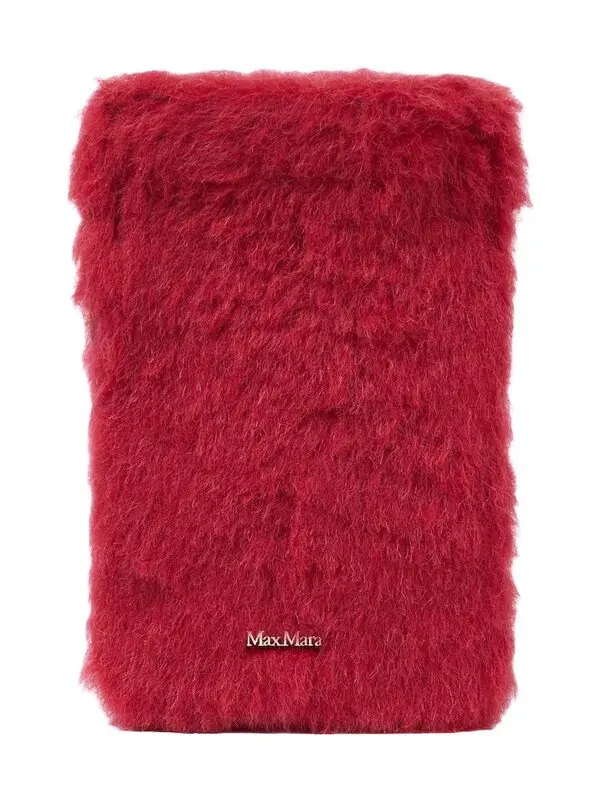 Max Mara Wool Phone Pouch - Red