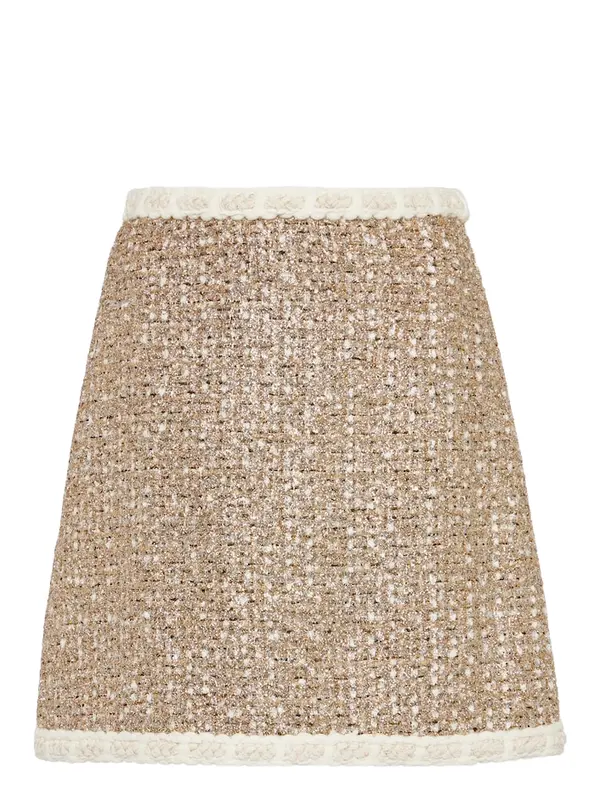 Giambattista Valli High-rise Miniskirt - Gold