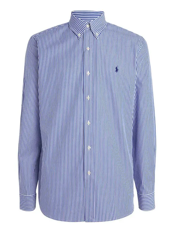 Polo Ralph Lauren Stripe Custom Fit Shirt - Blue