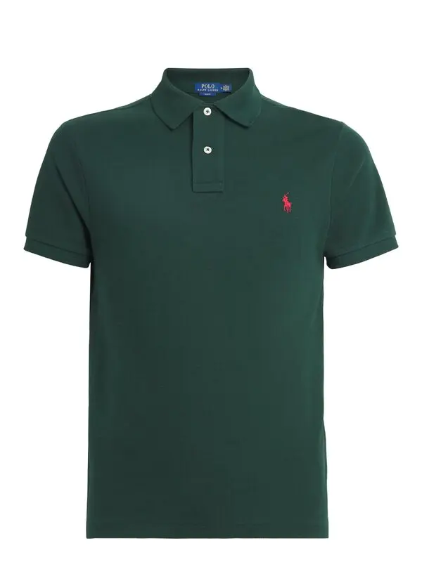 Polo Ralph Lauren Cotton Mesh Slim-fit Polo Shirt - Green