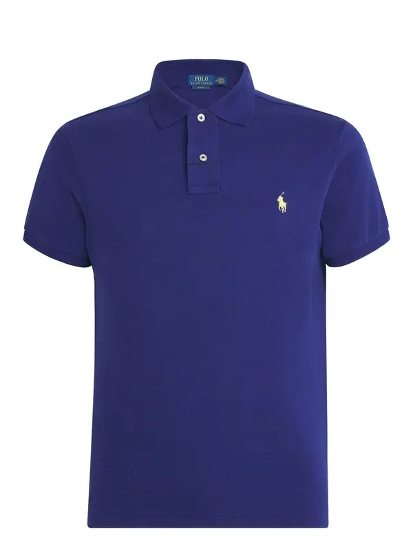 Polo Ralph Lauren Cotton Mesh Slim-fit Polo Shirt - Navy