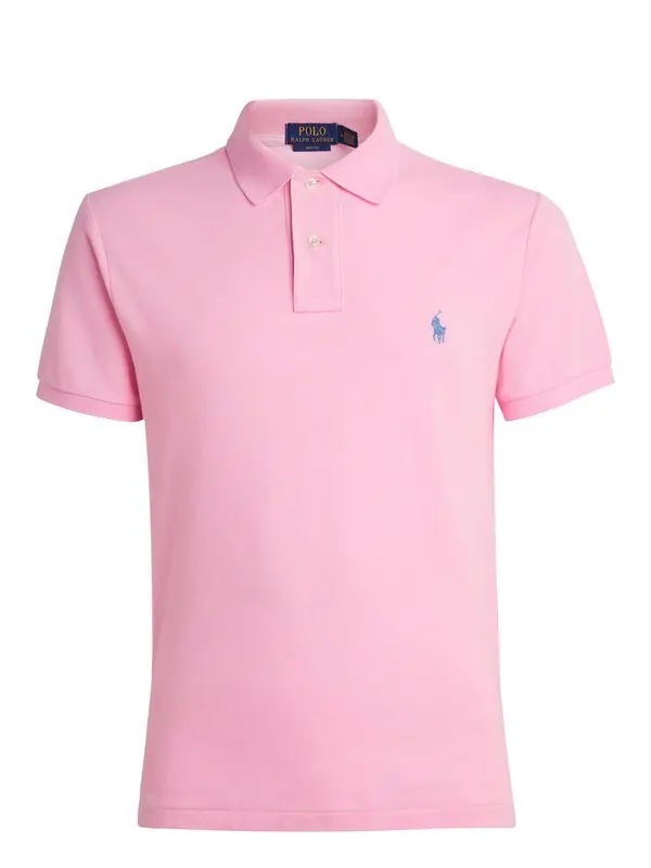 Polo Ralph Lauren Cotton Mesh Slim-fit Polo Shirt - Pink