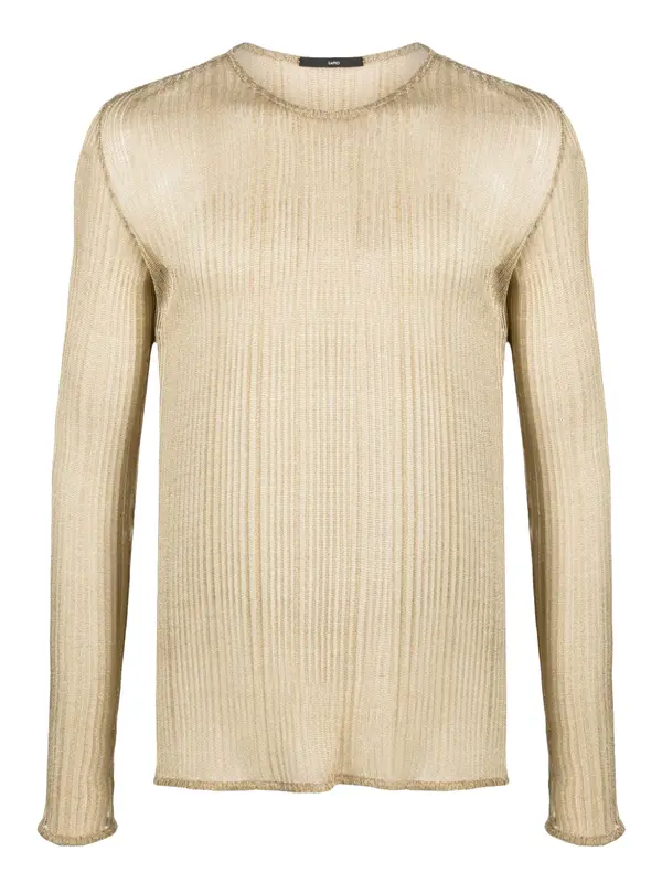 SAPIO N22 Semi-sheer Jumper - Gold