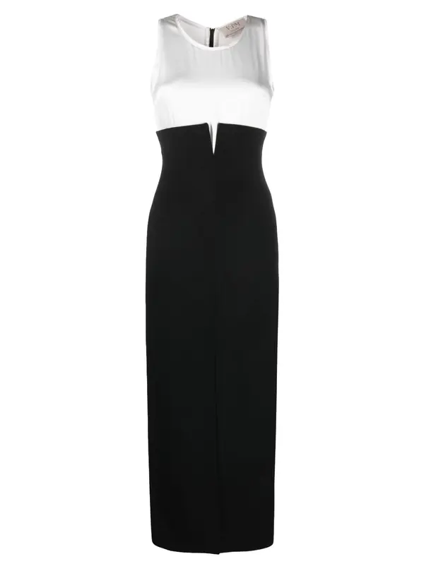 V:PM ATELIER Aria Two-tone Maxi Dress - Black