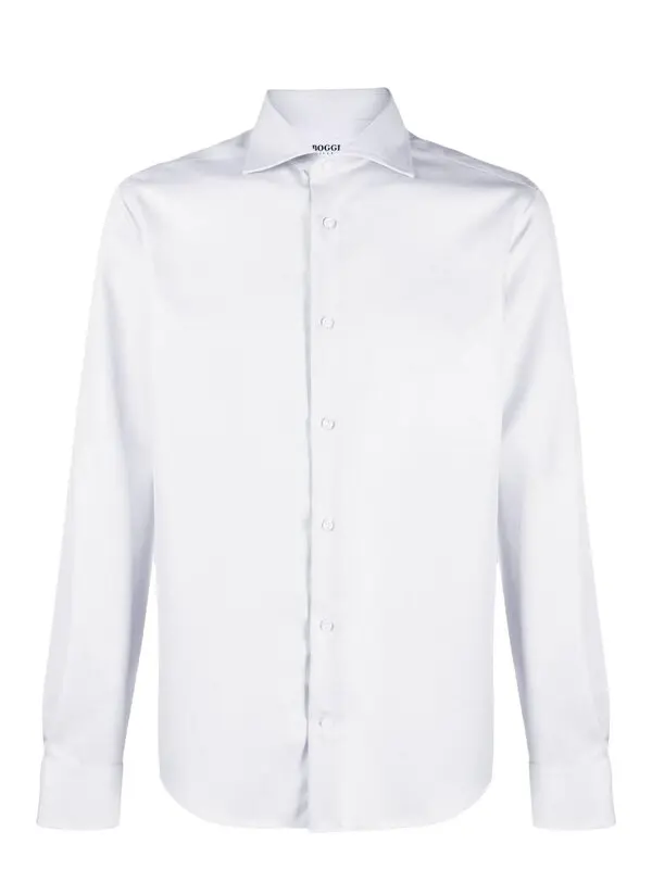 Boggi Milano Japanese Jersey Polo Shirt - White