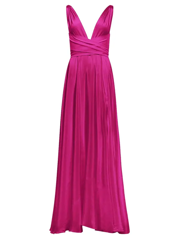AZLEE Cirrus Silk Gown - Pink