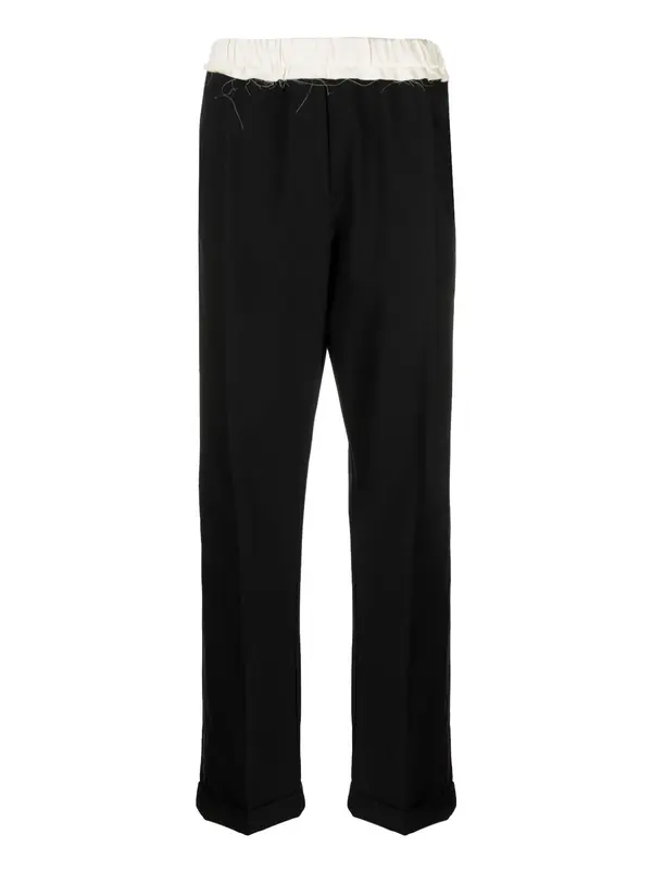 WALES BONNER Seine Tailored Trousers - Black