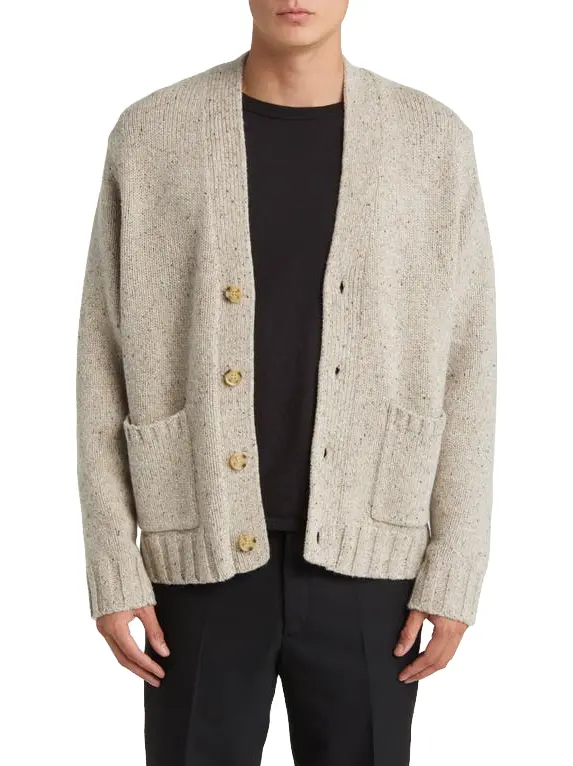 WAX LONDON Walker Wool Blend Cardigan - Natural
