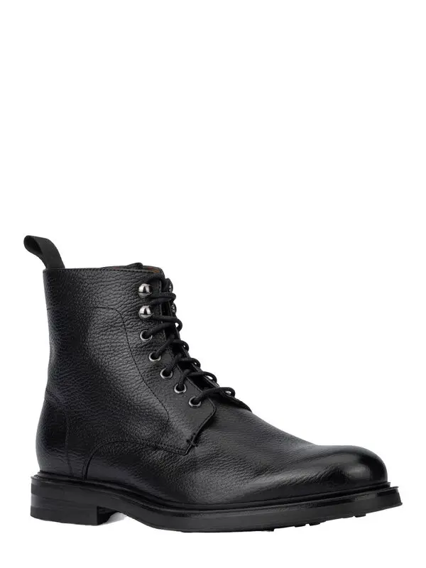 Aquatalia Bernardo Water Repellent Combat Boot - Black