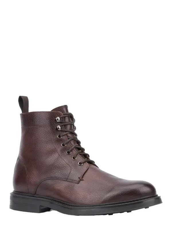 Aquatalia Bernardo Water Repellent Combat Boot - Brown Brown