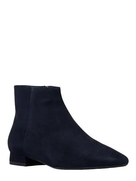 Aquatalia Prisilla Pointed Toe Weatherproof Bootie - Navy