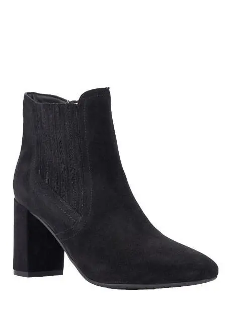 Aquatalia Lanna Suede Bootie - Dark Black
