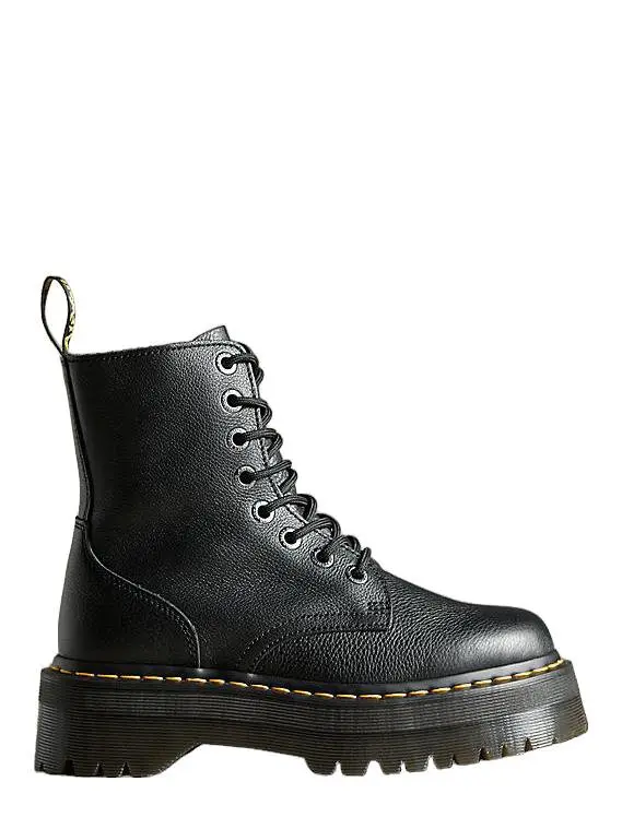 Dr. Martens Jadon Leather Boots - Black Pisa
