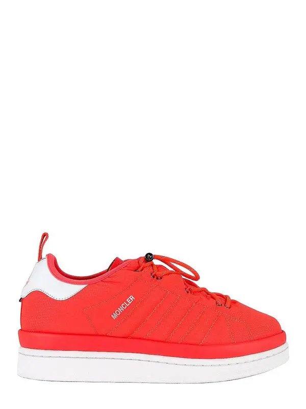 Moncler X Adidas Campus Low Top Sneakers - Neon Orange