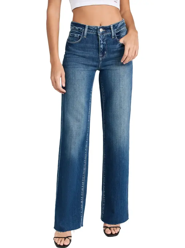 L'Agence Scottie High-rise Wide-leg Jeans - Hasting
