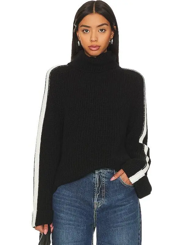 525 America Vida Turtleneck Sweater - Black Multi