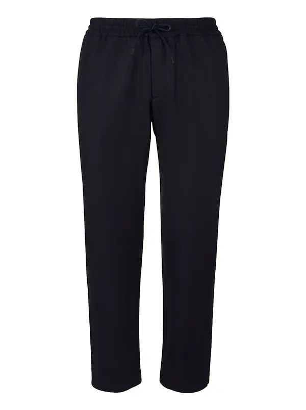 Sease Mindset Stretch-wool Trousers - Navy Blue