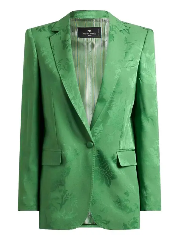 Etro Double-breasted Jacket - Green