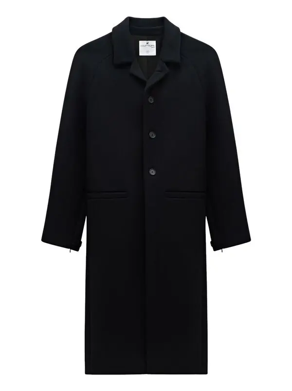 COURREGES Zipped-sleeves Single-breasted Coat - Black