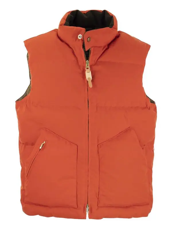MANIFATTURA CECCARELLI Padded Goose Down Waistcoat - Orange