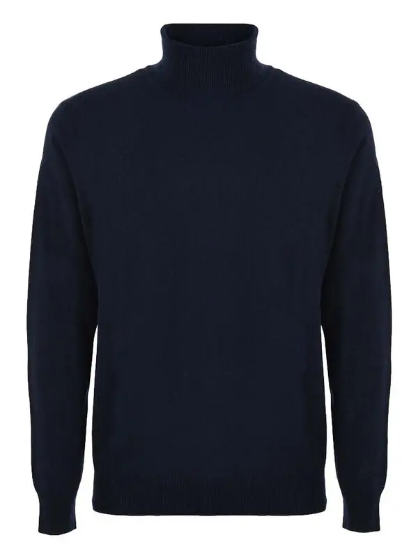 MC2 SAINT BARTH Wool-cashmere Turtleneck - Blue