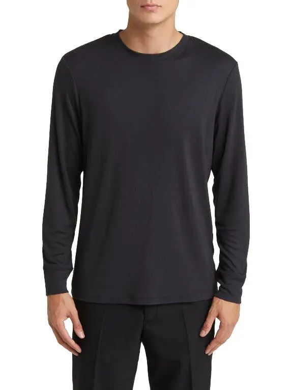 Theory Essential Long Sleeve T-shirt - Black - 001