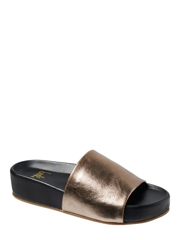 Beek Pelican Slide Sandal - Bronze/ Black