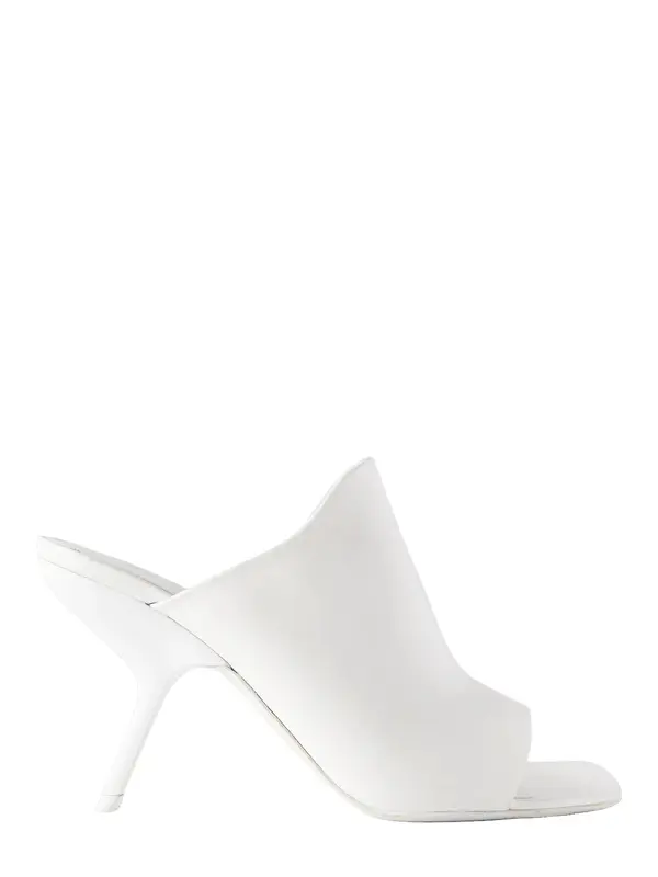 FERRAGAMO Era Leather Mules - White