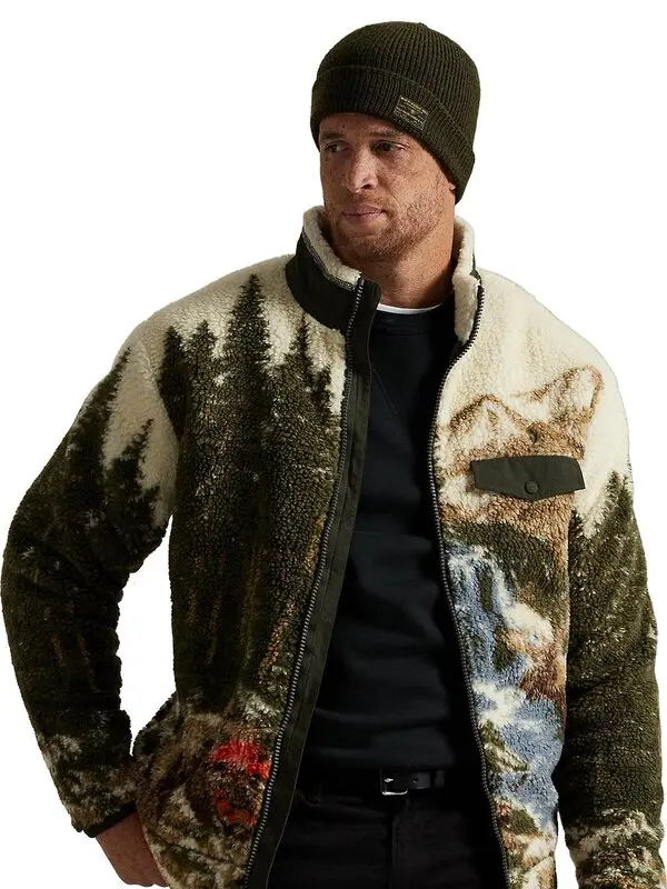 Ralph Lauren Graphic Fleece Jacket - Outdoorsman Scenic