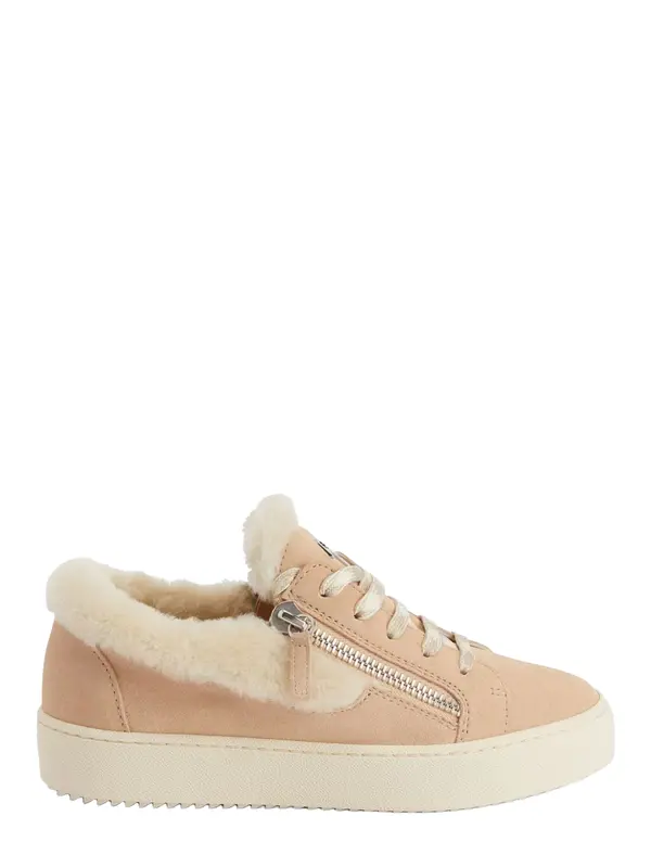 GIUSEPPE ZANOTTI Gail Ice Shearling Sneakers - Neutrals
