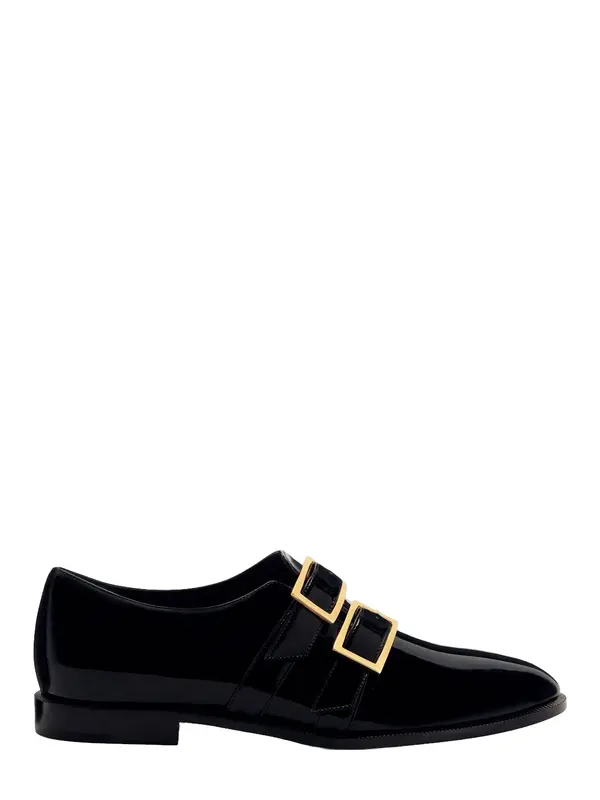 GIUSEPPE ZANOTTI Jhago Patent-finish Loafers - Black