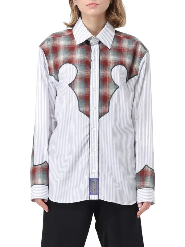 MAISON MARGIELA Cotton Twill Shirt - Grey