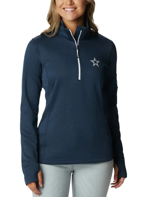 Columbia Park View Omni-wick Half-zip Top - Navy