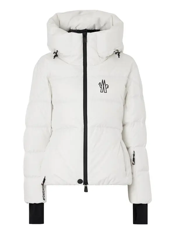 Moncler Bouquetin Quilted Down Ski Jacket - White