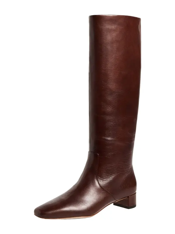 LOEFFLER RANDALL Indy Low Heel Tall Boots - Espresso