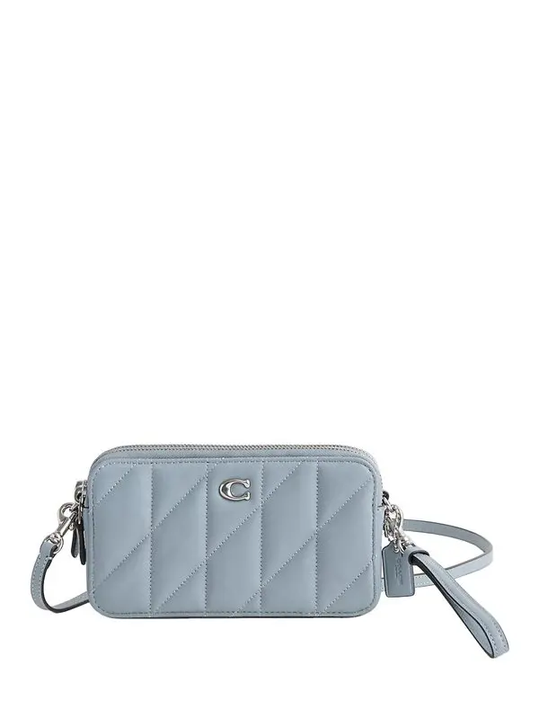 COACH Restored Kira Crossbody With Pillow Quilting - Silver/grey Blue