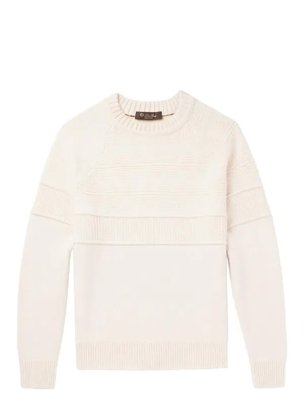 Loro Piana Knitted Cashmere Sweater - Neutrals
