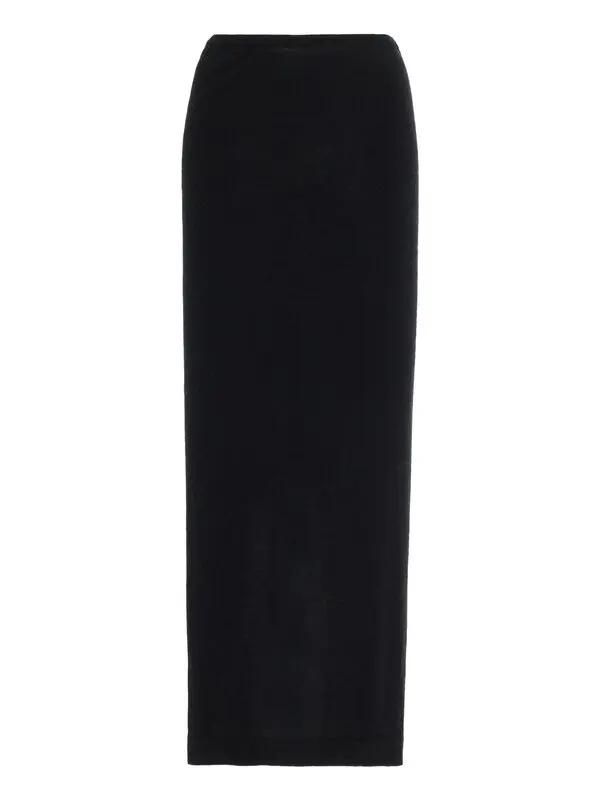 Eterne Emma Knit Maxi Skirt - Black