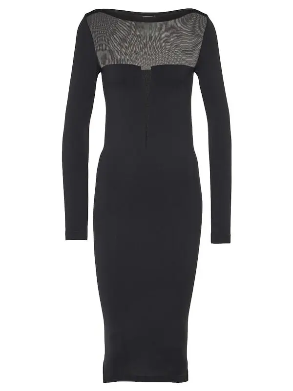 Wolford Venus Jersey Midi Dress - Black