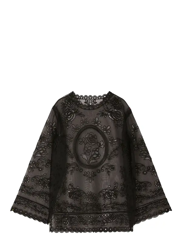 Dolce & Gabbana Semi-sheer Lace Dress - Black