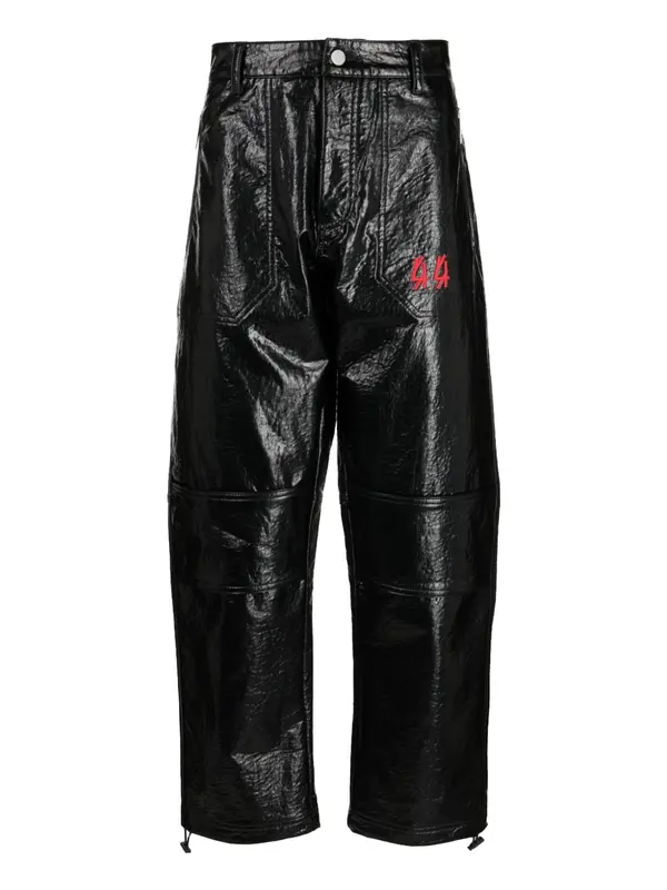 44 LABEL GROUP Dunya Straight-leg Trousers - Black